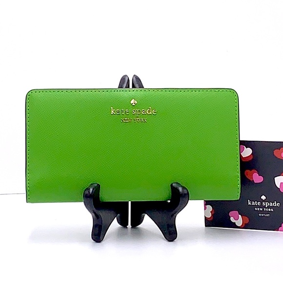 kate spade | Bags | Kate Spade Madison Large Slim Bifoldwallet Turtle ...